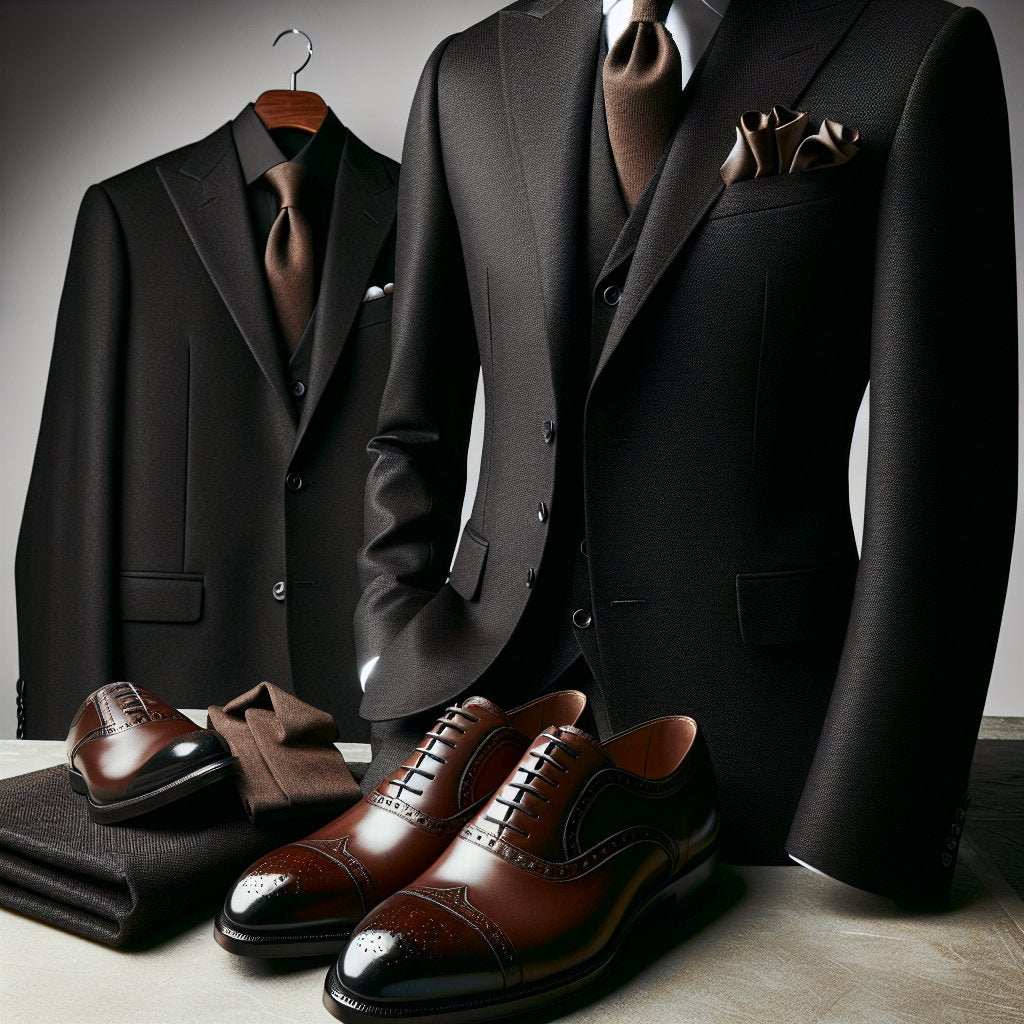 Black Suit With Brown Shoes | The Timeless Combo In Menswear – Hidden ...