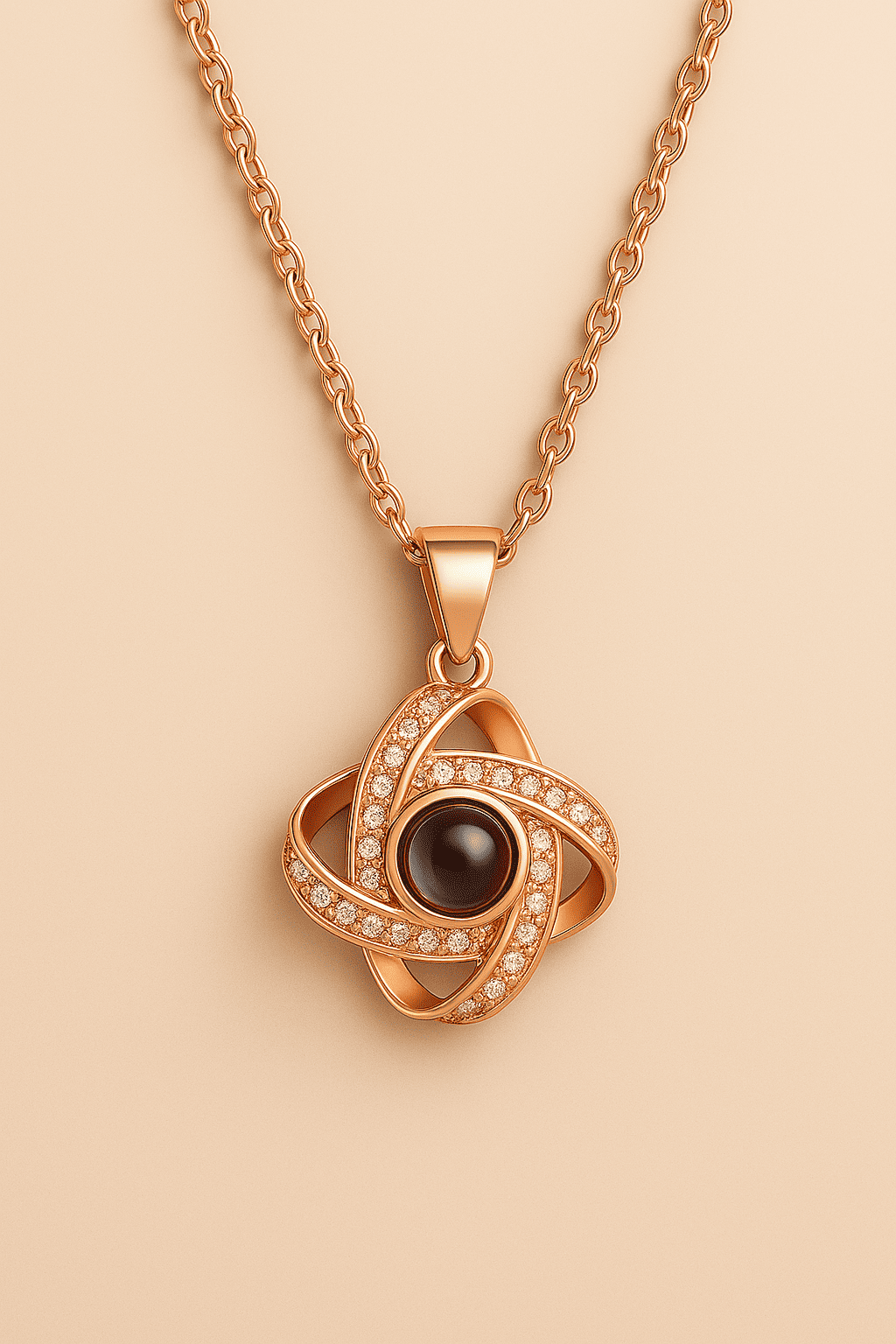 Diamond Zircon Photo Locket Necklace – Hidden Forever