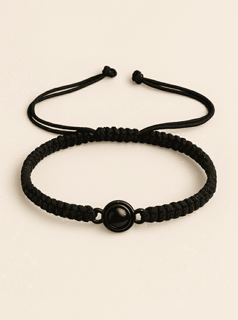 Custom Hidden Projection Photo Braided Bracelet – Hidden Forever