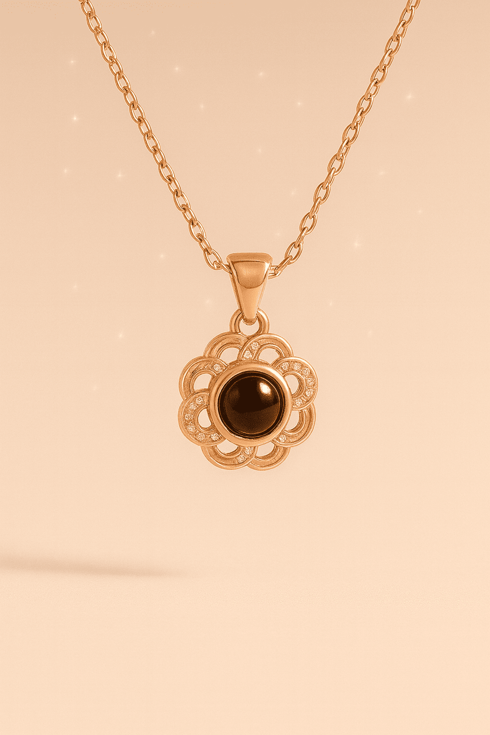 Photo Locket Necklace — Four-Leaf Clover Pendant – Hidden Forever