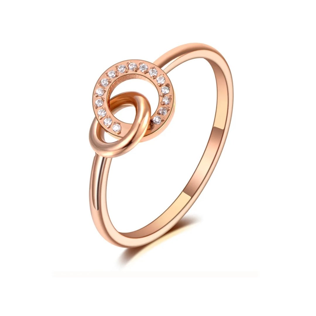 Mother & Daughter Interlink Bond Ring – Hidden Forever